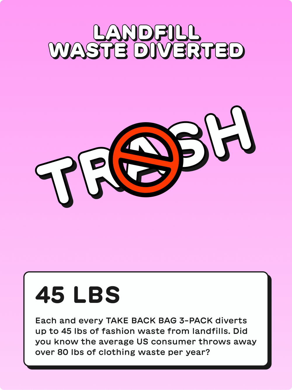 Trashie | Rainbow 3-Pack | Take Back Bag