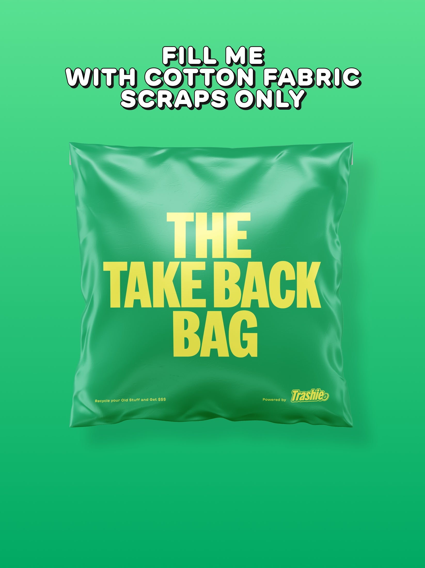 Trashie | Cotton Fabric Scrap Take Back Bag